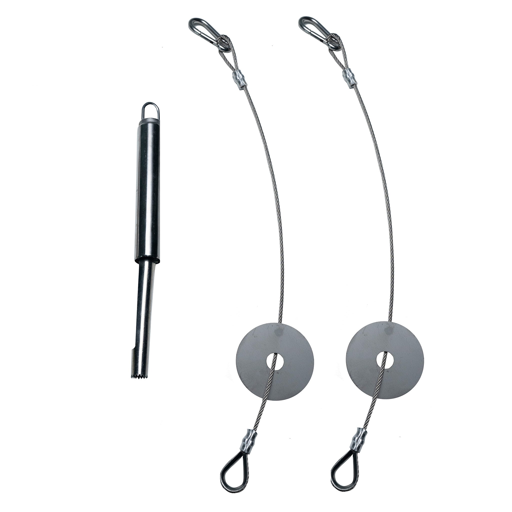 Bundle - Set of 2 Food Base Cables with Fruit & Vegetable Corer - Larg